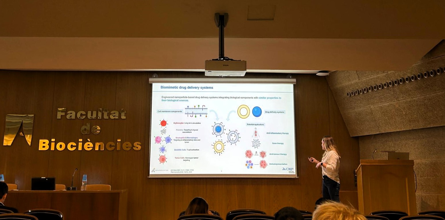 Noelia talks about her PhD work at the UAB Doctoral Workshop ...